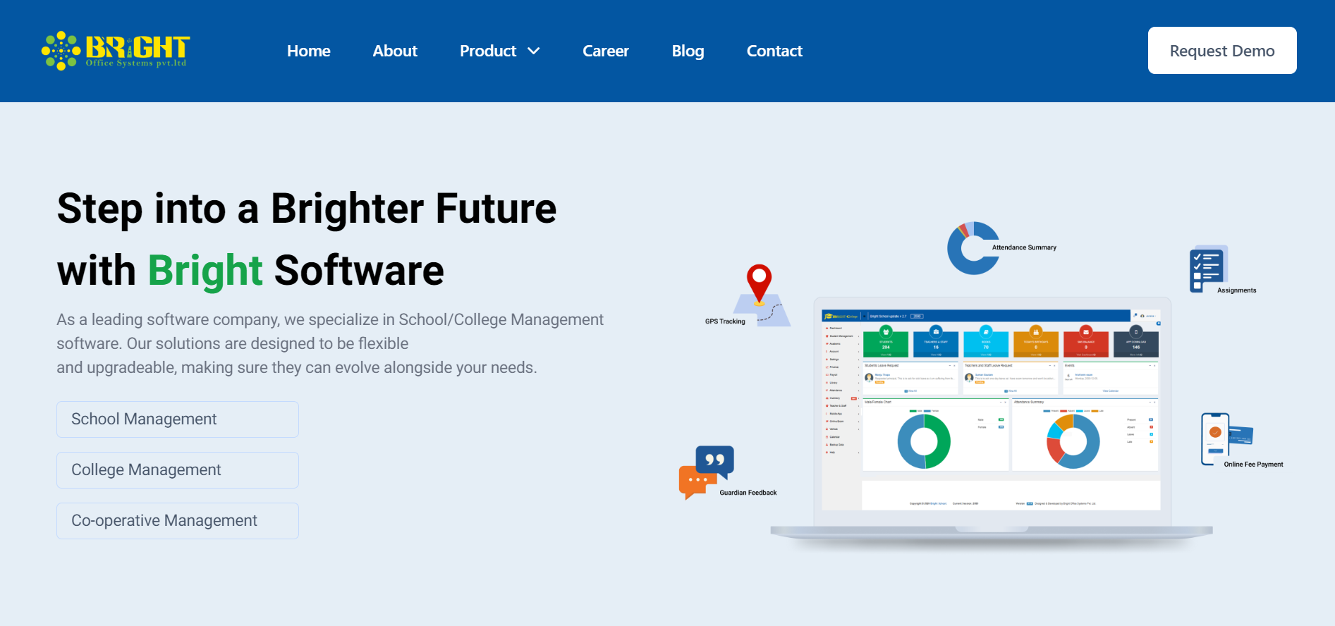 Bright | Best School | College Management Software in Nepal